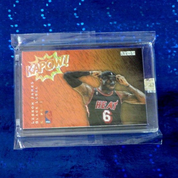 NBA | Other | Lebron James With Mask Kapow Legacy Black Label Card ...